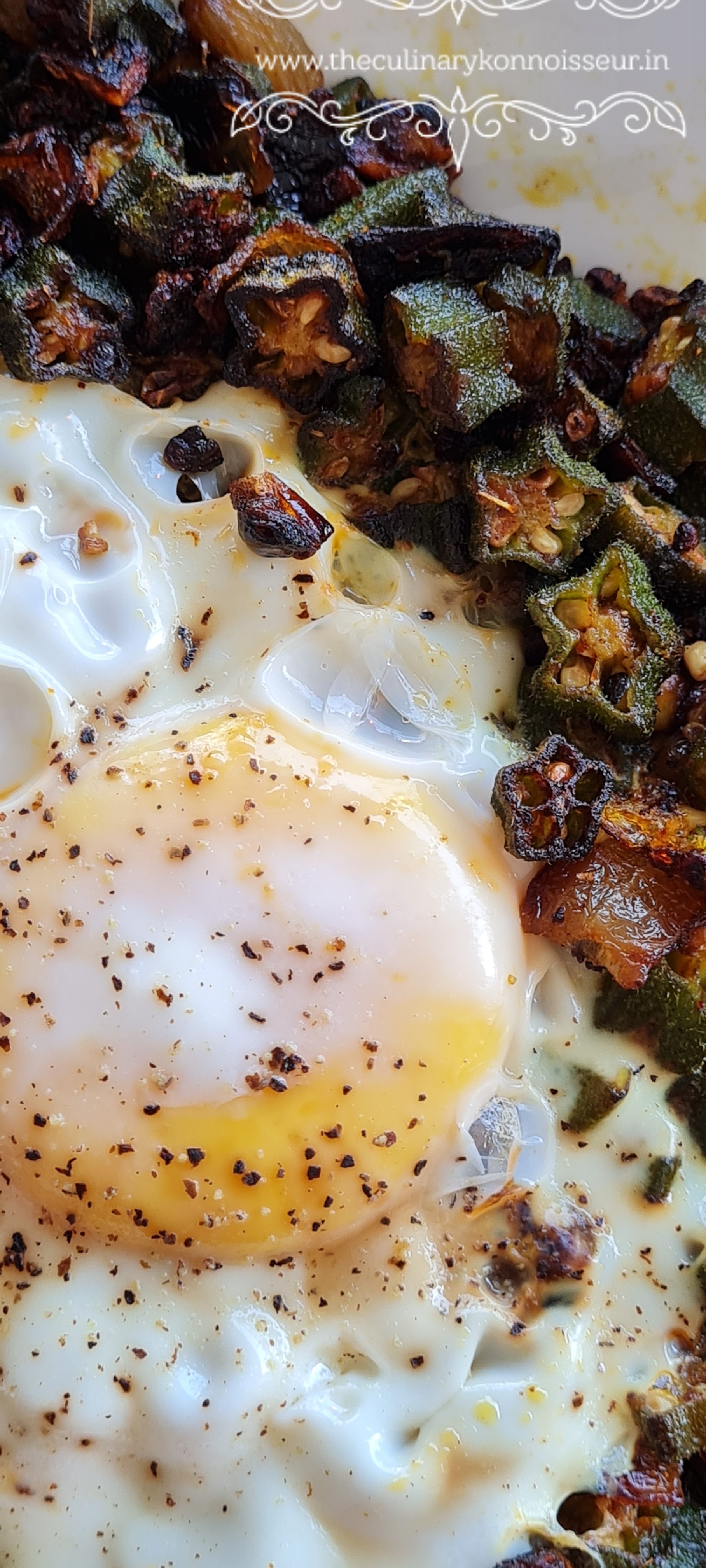 Bheeda par Eeda – Parsi Eggs on Okra – The Culinary Konnoisseur