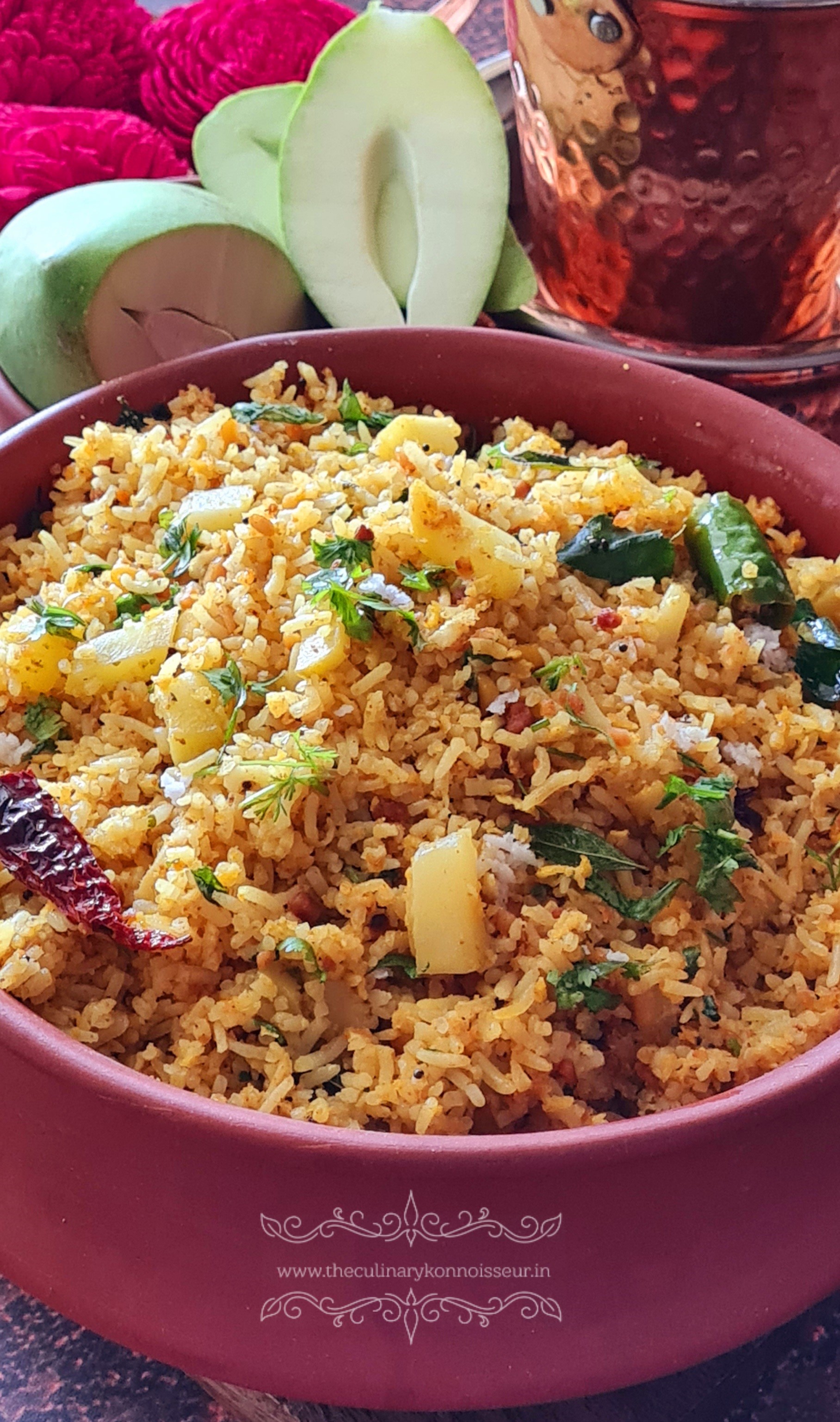 Tangy Raw Mango Rice South Indian Style – The Culinary Konnoisseur