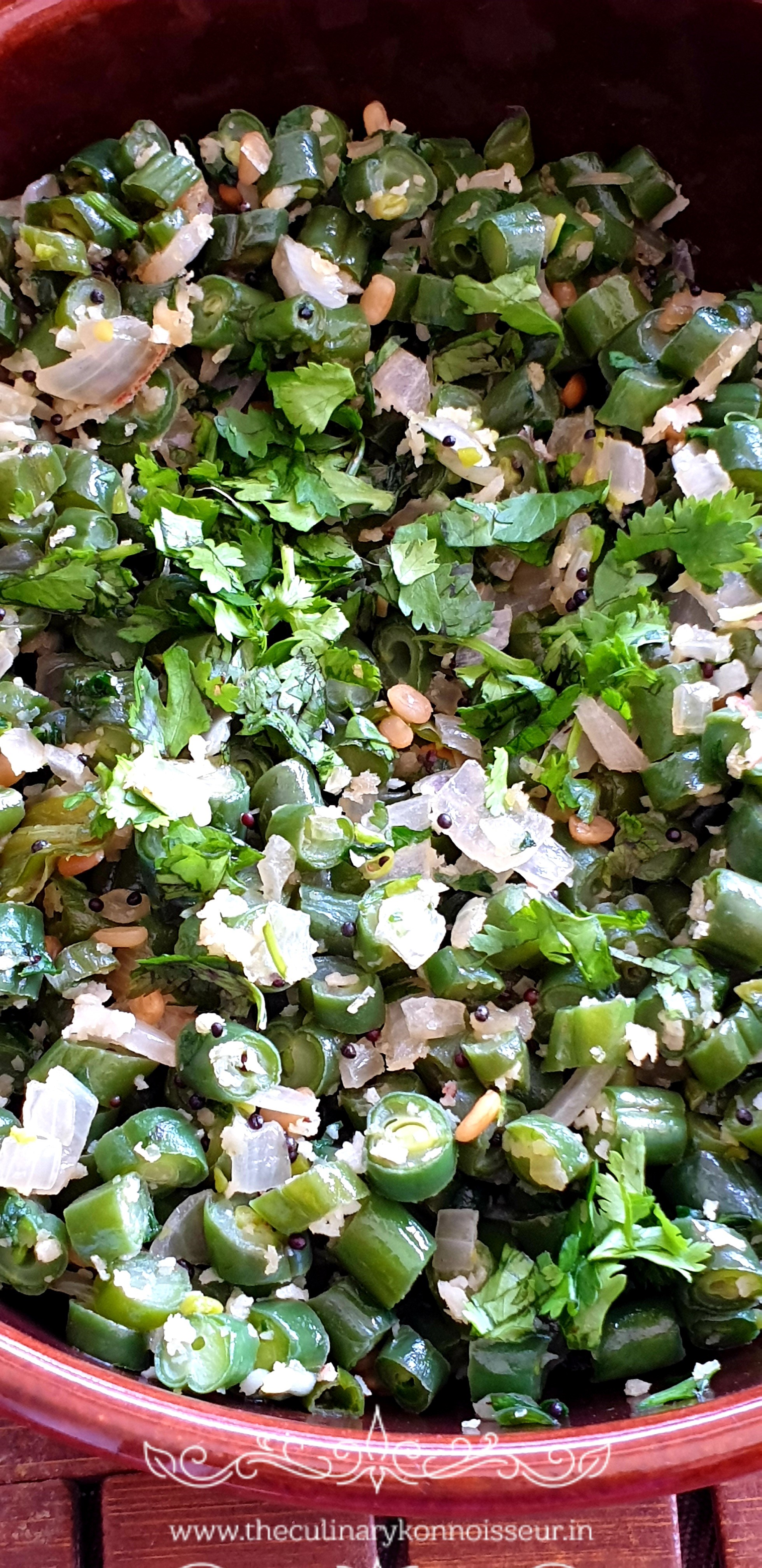 Mean Green Crunchy Beans with Spinach Yoghurt – The Culinary Konnoisseur