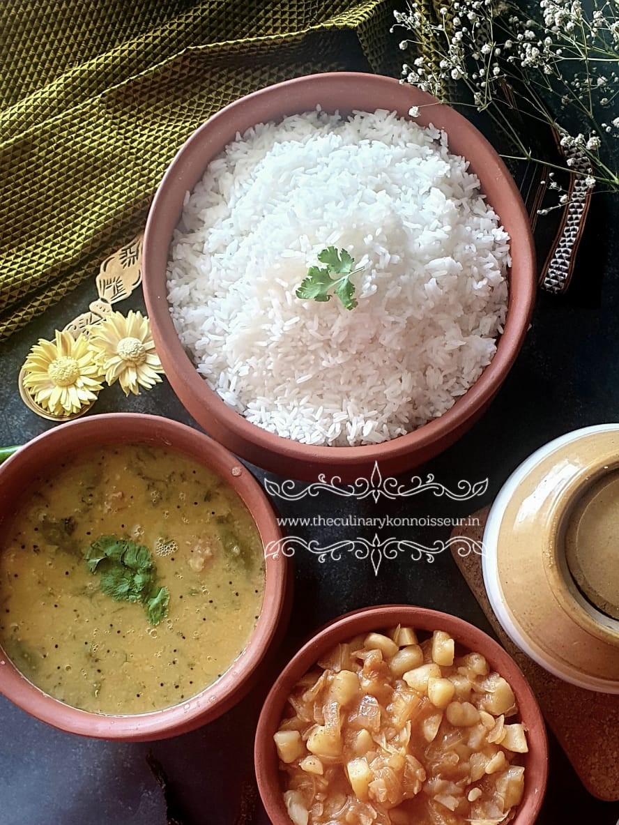 Konkani Dali Toye/Thoy with Steamed Rice – The Culinary Konnoisseur
