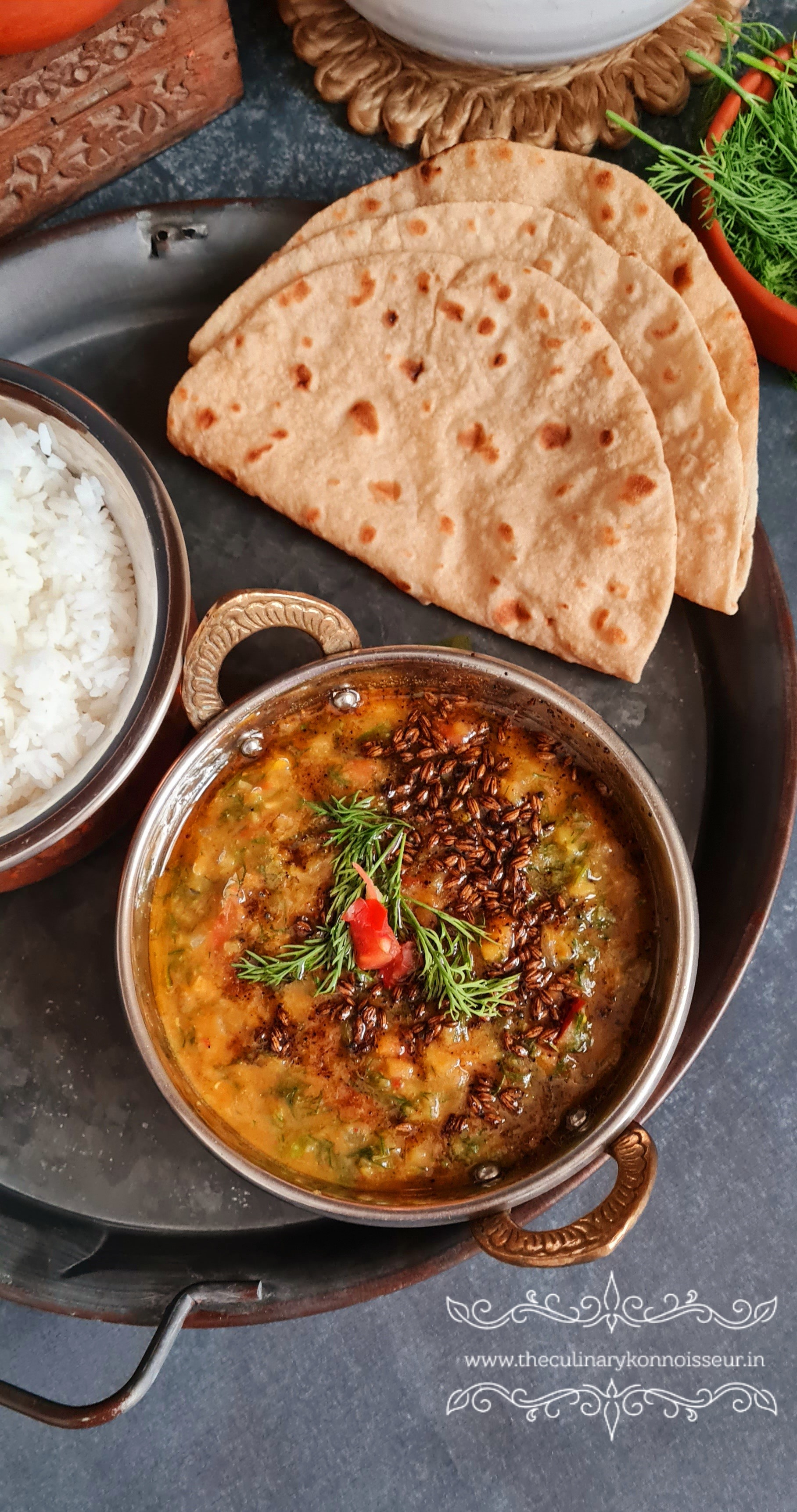 Dill with Lentils – Shepu / Suva Dal – The Culinary Konnoisseur