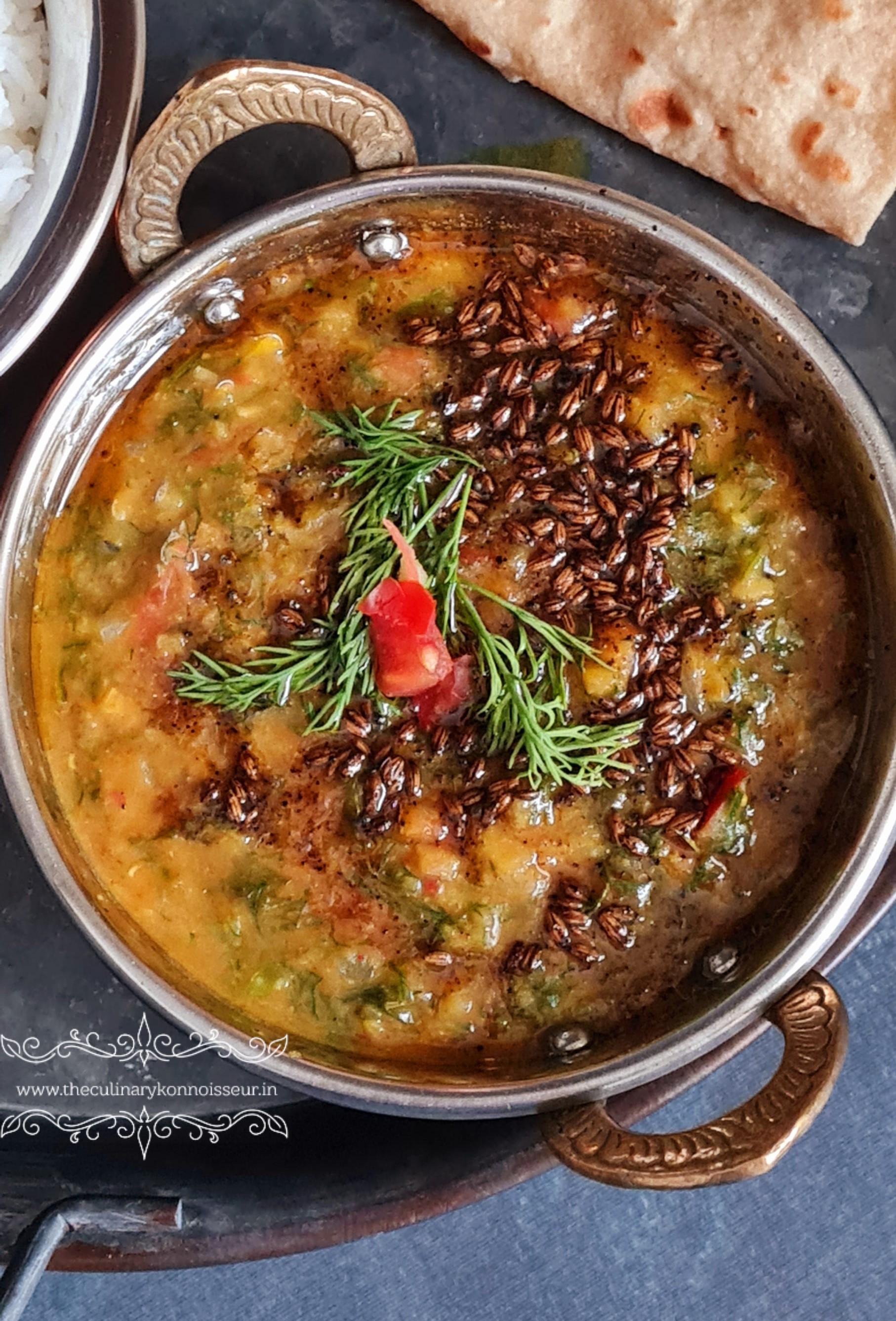 Dill with Lentils – Shepu / Suva Dal – The Culinary Konnoisseur